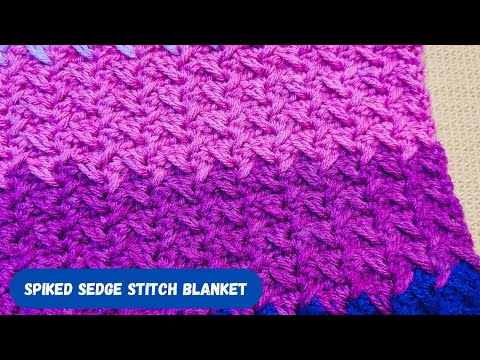 Spiked Sedge Stitch Blanket Pattern