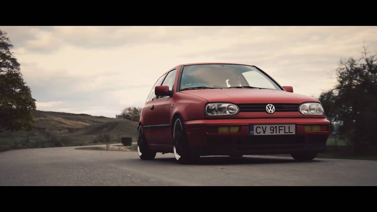 Vw Golf 3 GTI Static Red Matte - YouTube