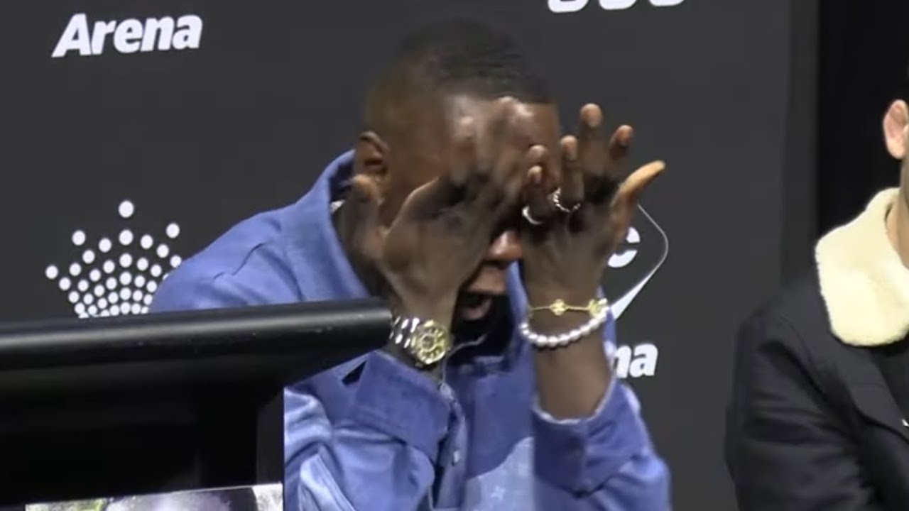 Israel Adesanya Cries and STORMS OFF the Stage at UFC 305 Press ...
