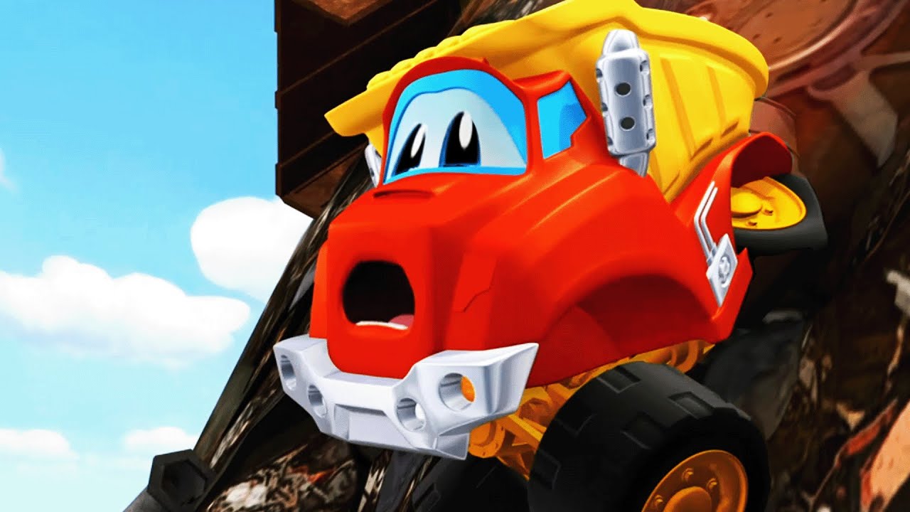 Chuck Races Down Trash Mountain 🚚 Tonka Chuck and Friends Cartoons for ...