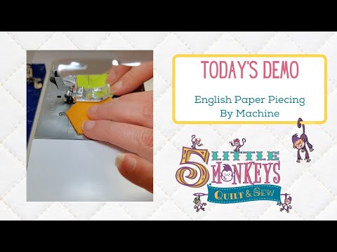 ENGLISH PAPER PIECING BY SEWING MACHINE | EASY TIPS AND TRICKS - YouTube