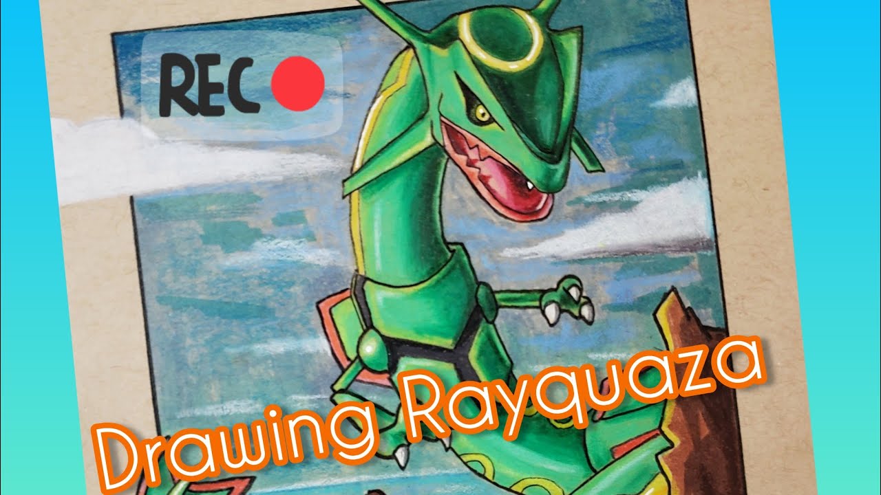 Rayquaza drawing | Pokemon | how to draw #rayquaza - YouTube