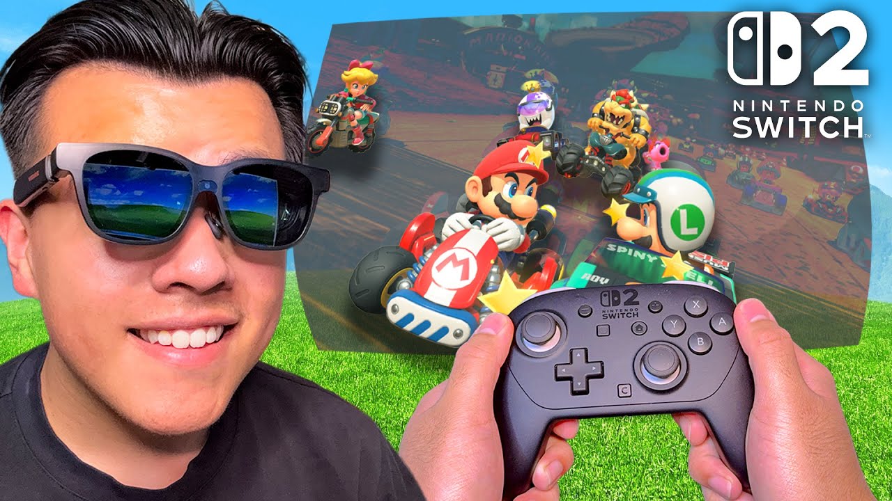 Playing Switch 2 with XR Glasses | VITURE Luma Pro - YouTube