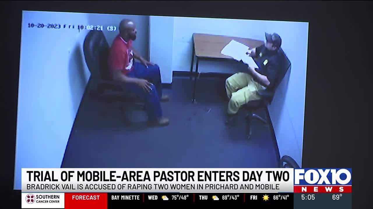 Trial continues for Mobile pastor accused of rape, video shows intense ...