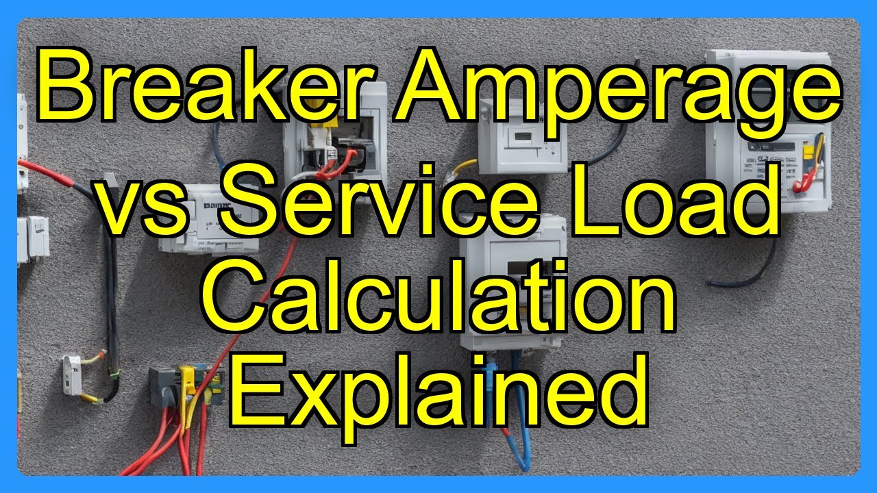 Breaker Amperage vs Service Load Calculation Explained - YouTube