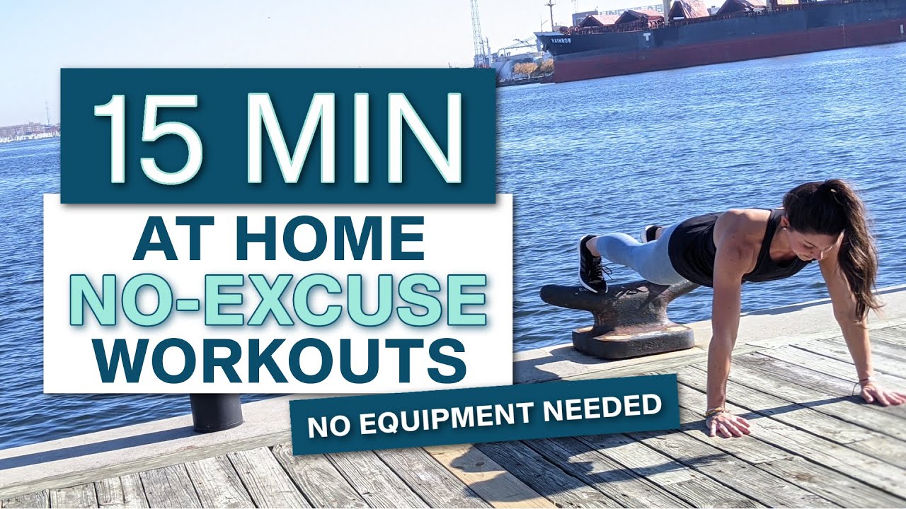 FREE 15-Minute Workouts! | Workout At Home, No Excuses, Fitness Group ...
