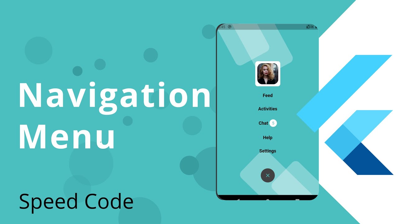 Flutter - Beautiful Navigation Menu - Speed Code - YouTube