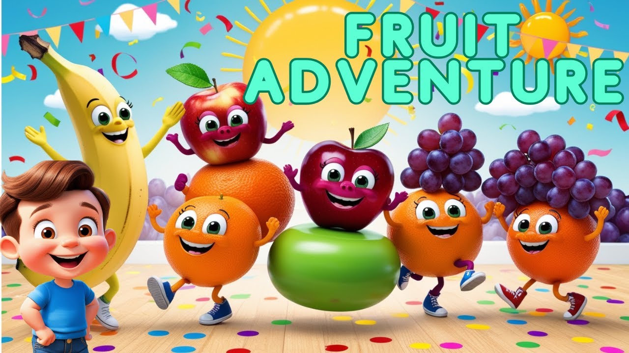 Learn Fruits and Colors for Kids | Fun and Educational Video with ...