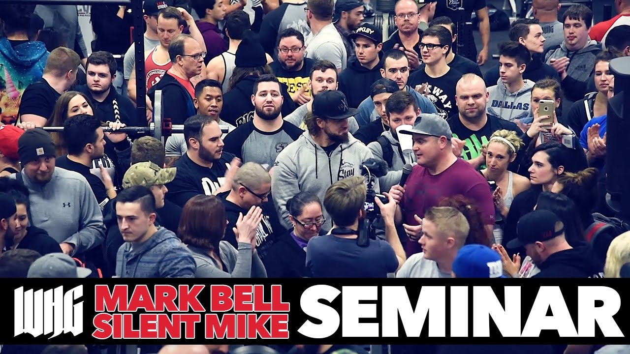 MARK BELL & SILENT MIKE SEMINAR AT WARHOUSE GYM - YouTube