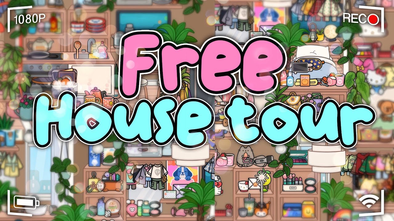 Toca boca free aesthetic house idea *cluttered* *messy* #freehousetour ...