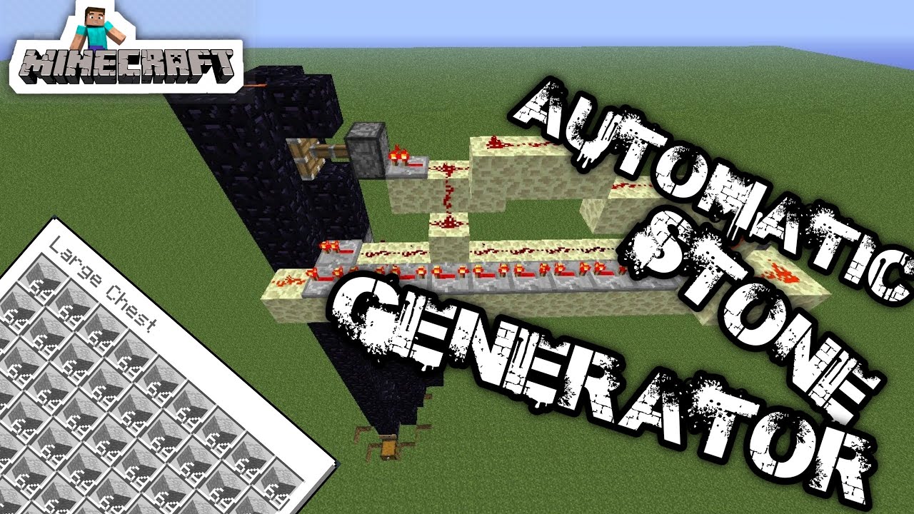 Automatic Stone Farm In Minecraft Bedrock Survival Series Day 120 - YouTube