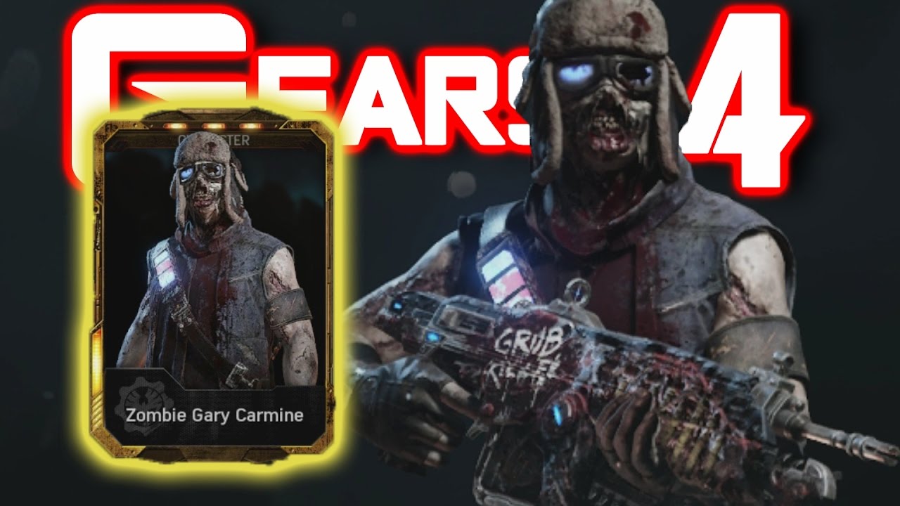 Gears 4 - NEW Zombie Gary Carmine Multiplayer Gameplay - YouTube
