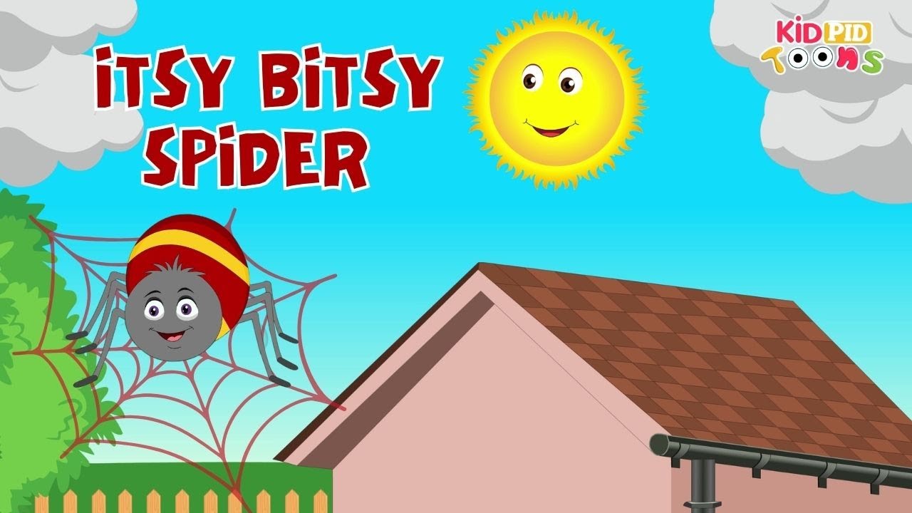 Itsy Bitsy Spider Nursery Rhyme For Kids With Lyrics - YouTube