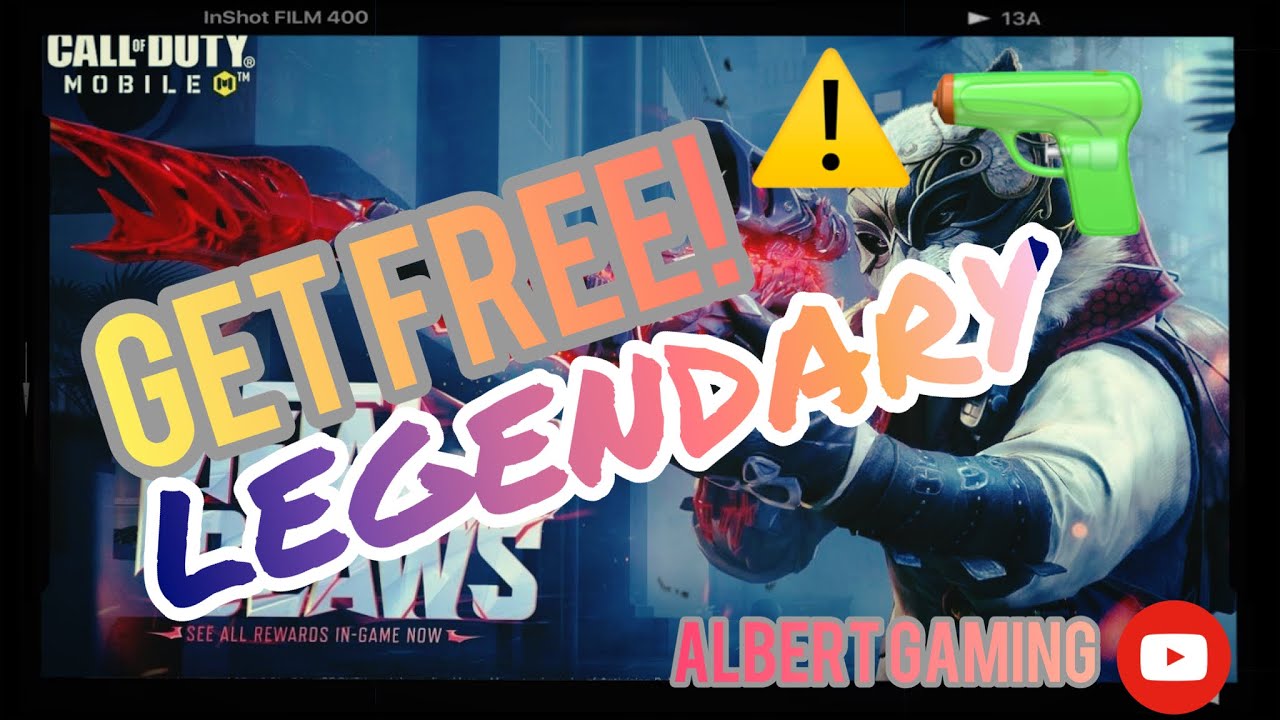 CALL OF DUTY MOBILE GET FREE LEGENDARY (Albert gaming) - YouTube