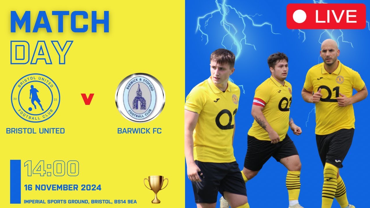 Bristol United FC - Match day live vs Barwick FC 2.00pm KO, Football ...