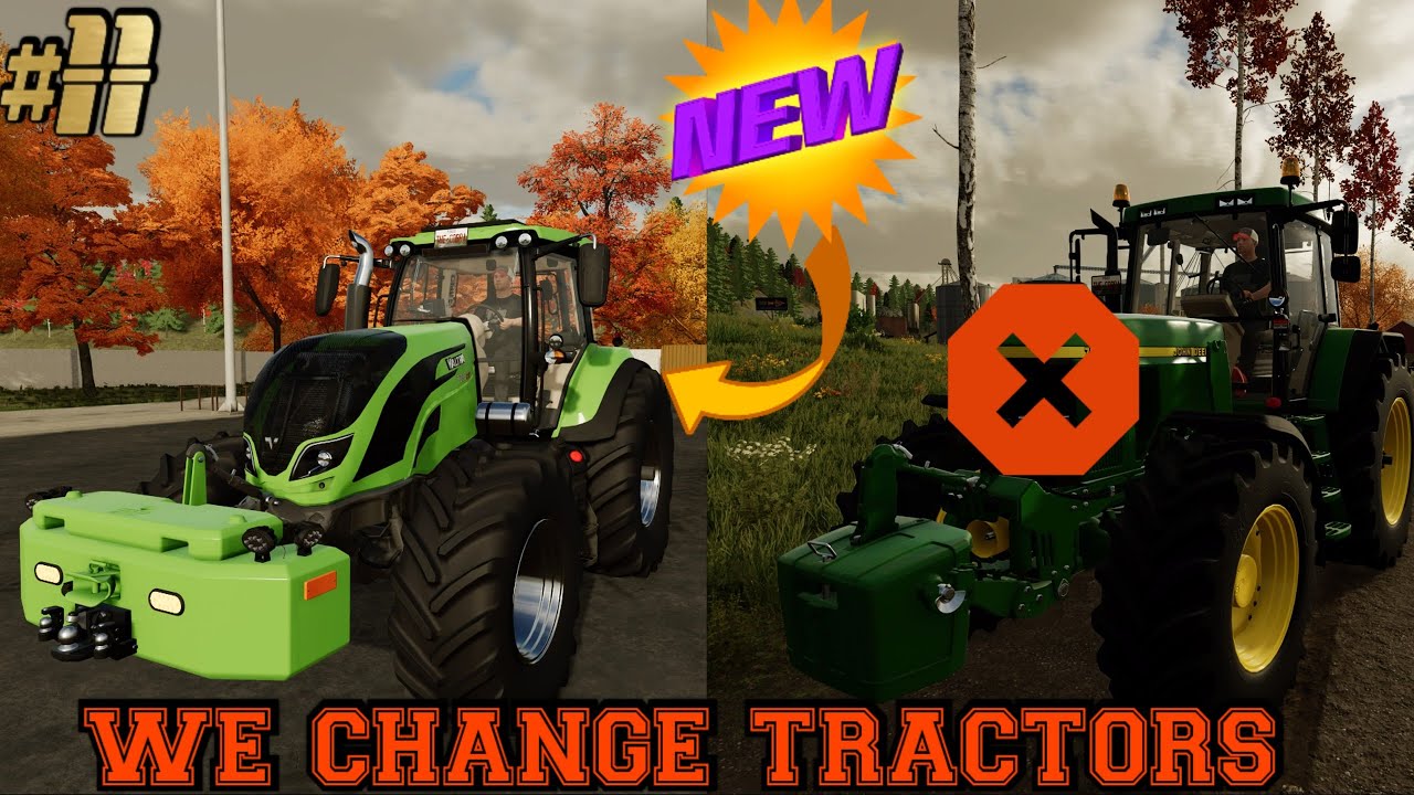 We change the tractors, we increase the farm with many horsepower ...