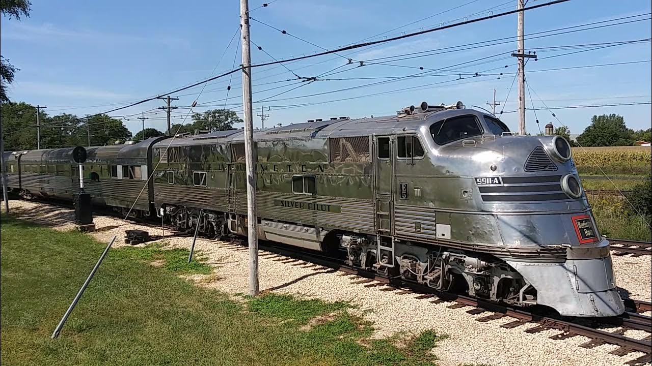 CB&Q E5 9911-A with Leslie Tyfon A-200 horn at the Illinois Railway Museum on Labor Day 2021 ...