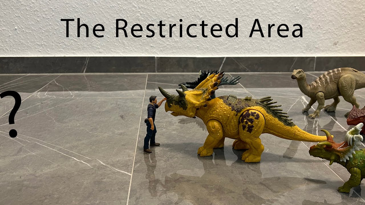 Stop motion: The Restricted Dinosaur Area in Jurassic World - YouTube