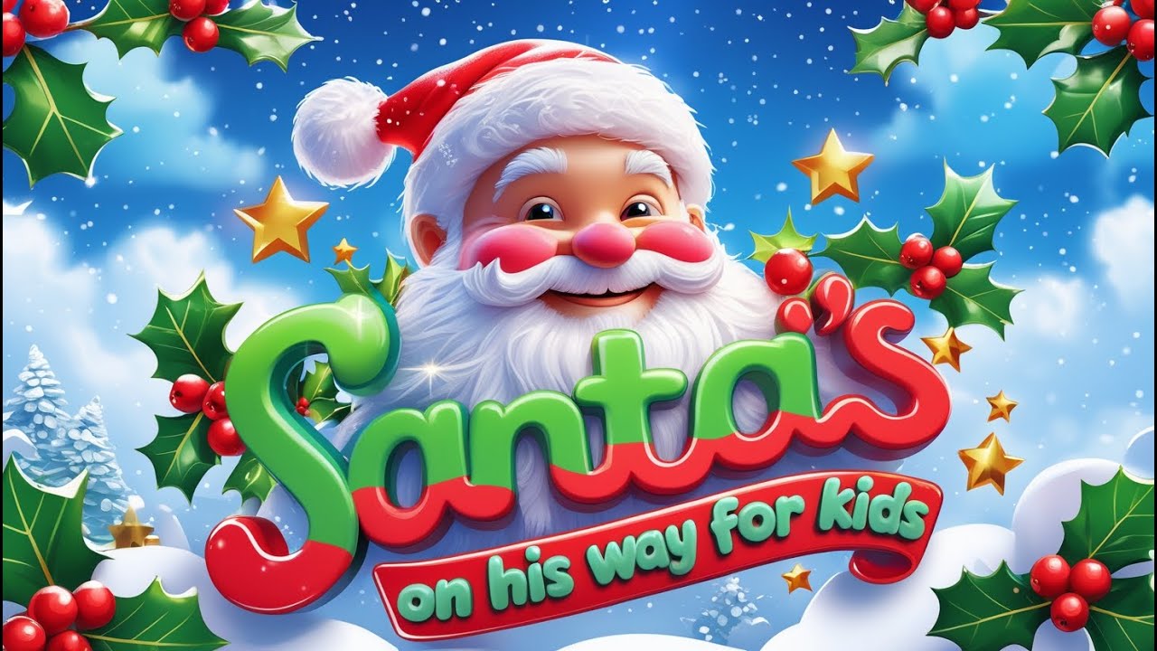 Santa's On His Way | A Magical Christmas Song for Kids | Animated ...
