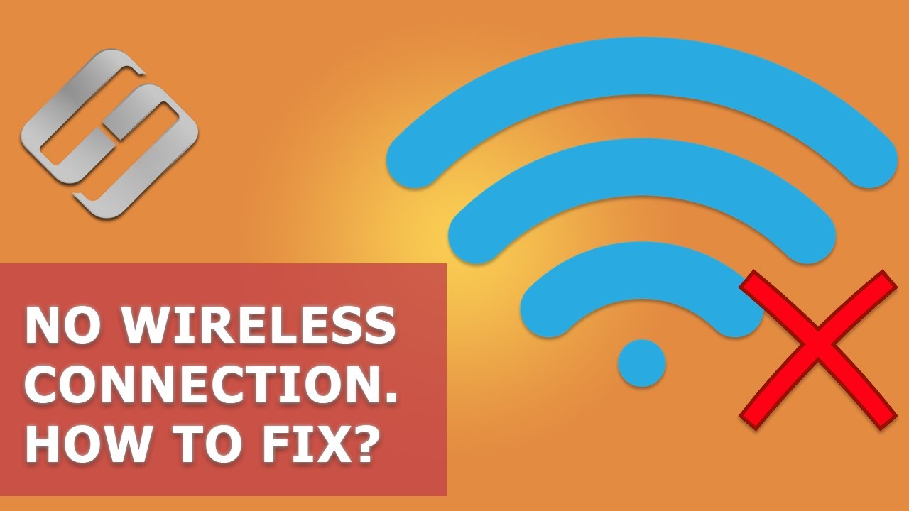 How to Fix -No Wireless Connection- Problem? - Red cross - over the ...
