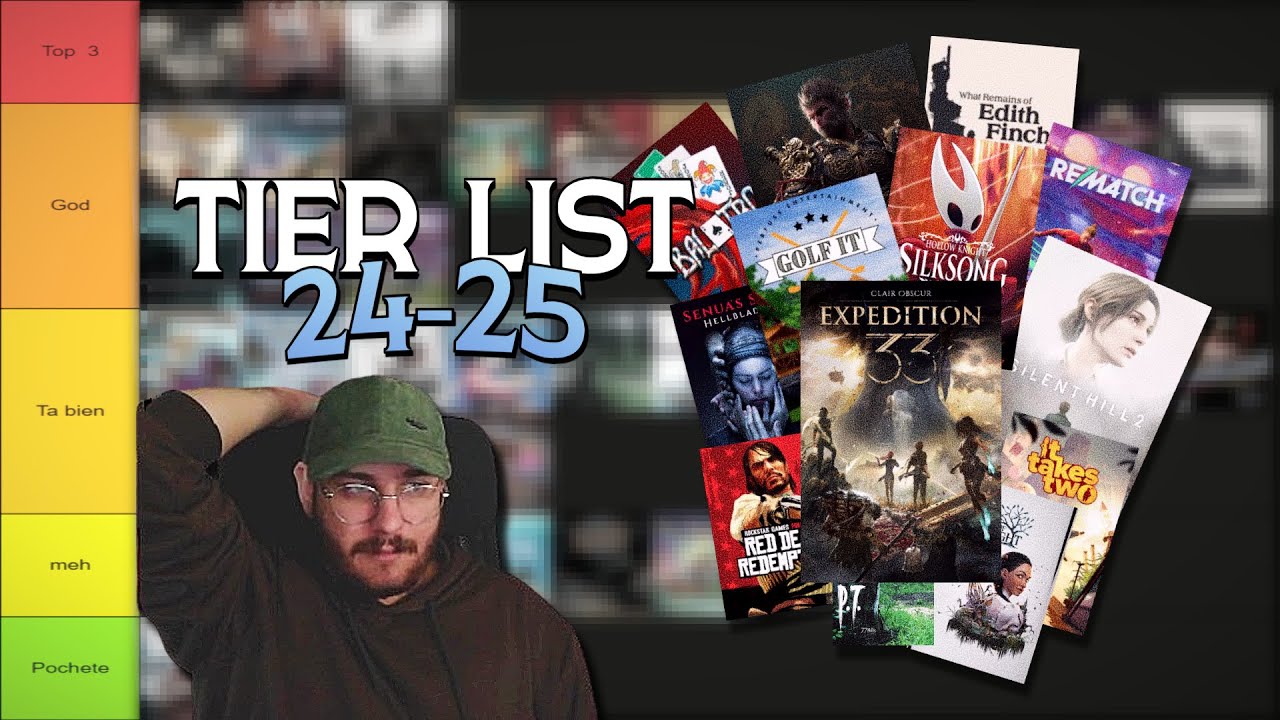 TIER LIST de MIS JUEGOS entre 2024-25 - YouTube