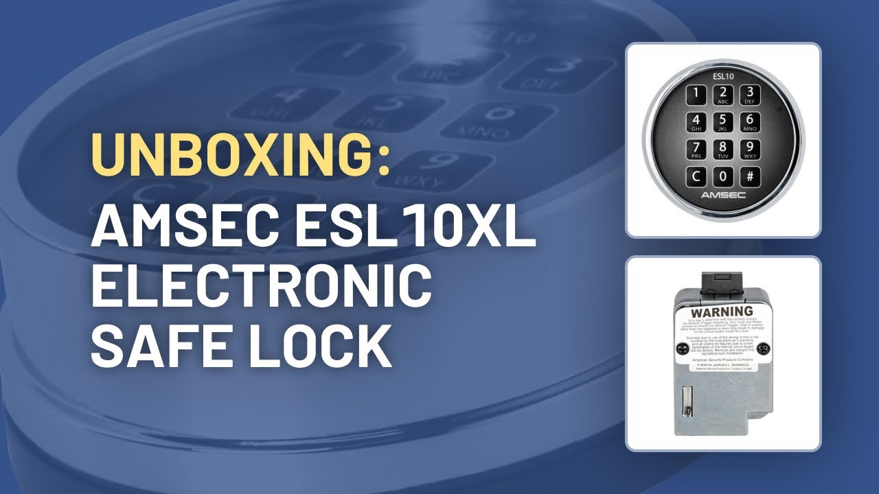 Unboxing the American Security (AMSEC) ESL10XL Electronic Safe Lock ...
