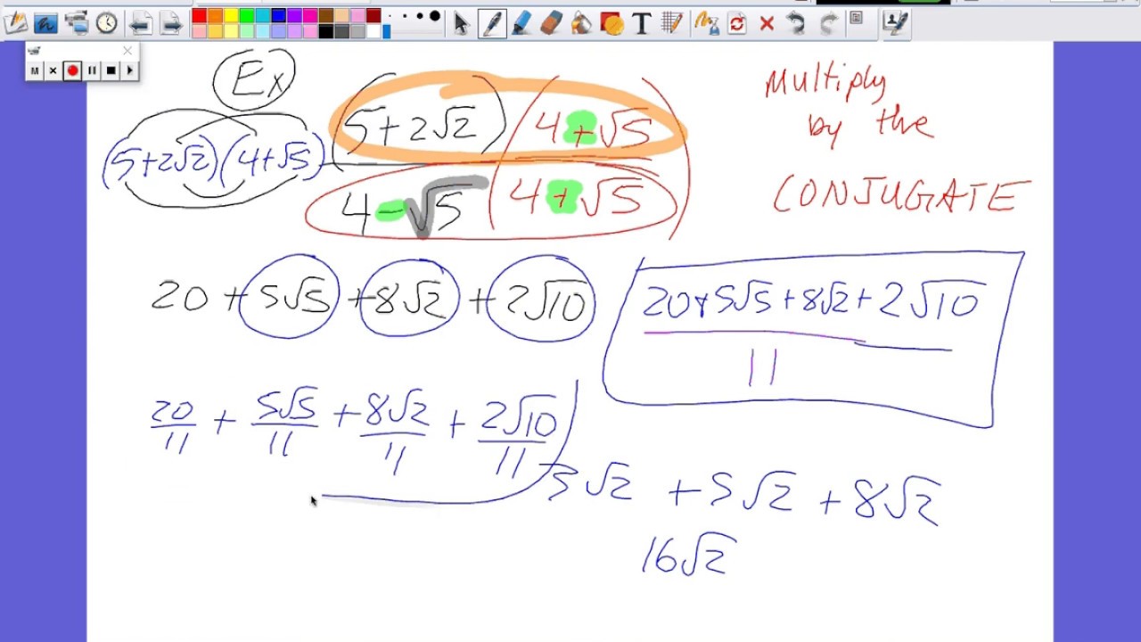 Algebra 2 | Unit 6 - Radicals (Day 1c) - YouTube