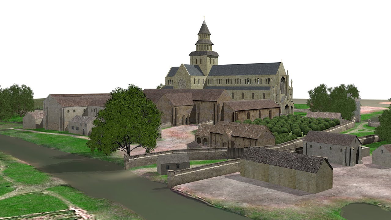 Chertsey Abbey 1362 Re-imagined - YouTube