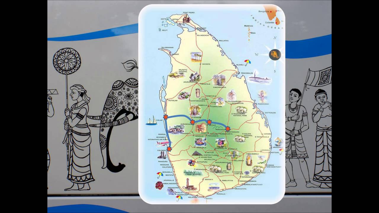 Map Tour SriLanka - YouTube