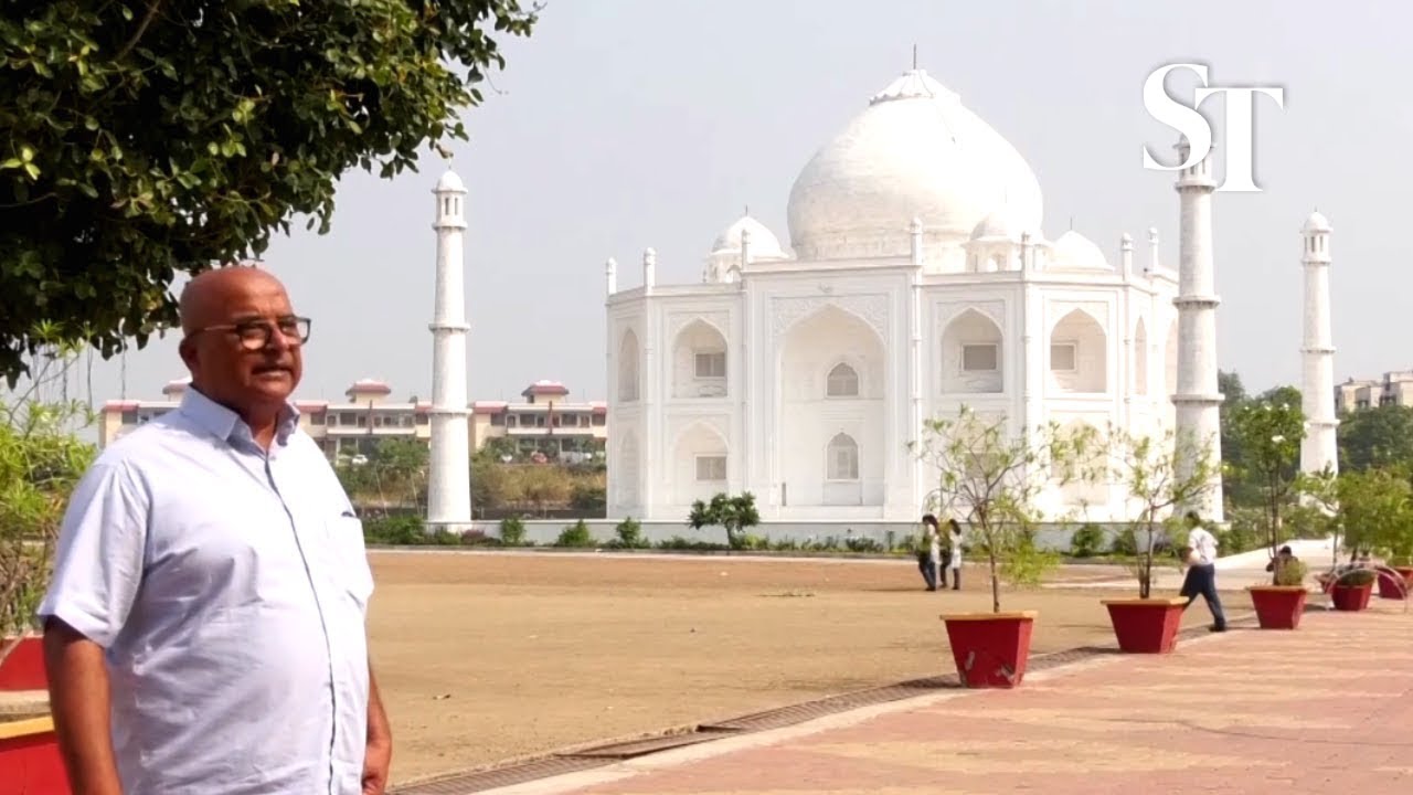 Man builds Taj Mahal replica home for his wife - YouTube