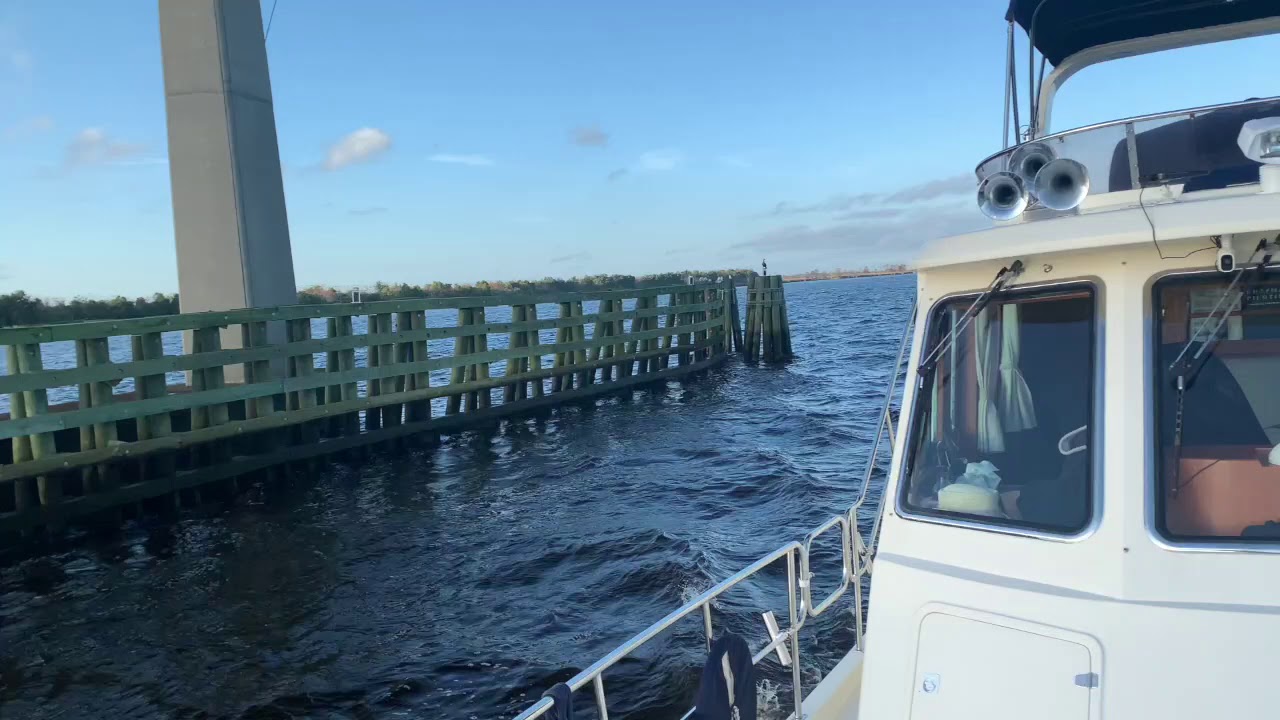 Passing Beneath the Ocean Highway Bridge in Georgetown SC - YouTube
