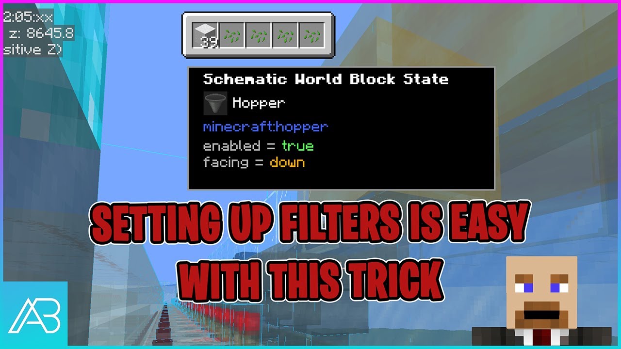 Minecraft Litematica Tip - What do I put in that hopper, dropper ...