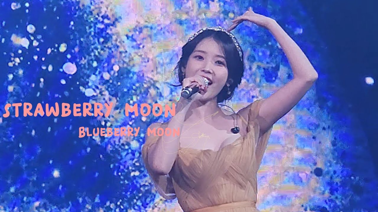 Strawberry moon( Blueberry moon ) - IU HEREH World Tour Concert in ...