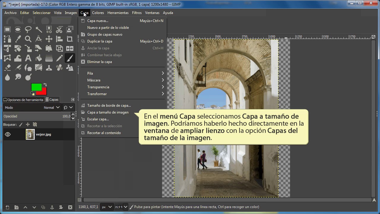 10 Tutorial de Gimp 2.10 Control del tamaño del lienzo - YouTube