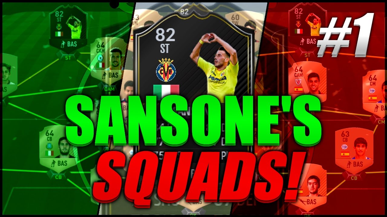 FIFA 17 ROAD TO GLORY! SANSONE'S SQUADS!#1 FIFA 17 ULTIMATE TEAM! - YouTube