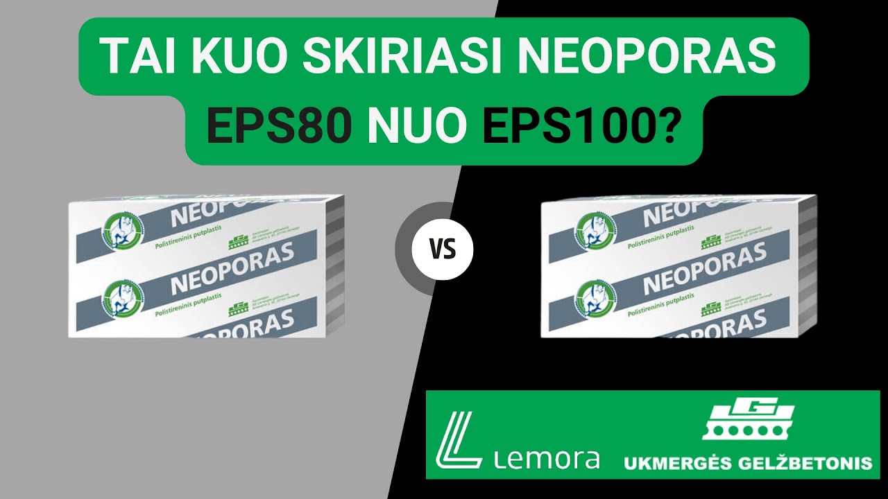 Kuo skirias Neoporas EPS 80 nuo Neoporas EPS 100? - YouTube