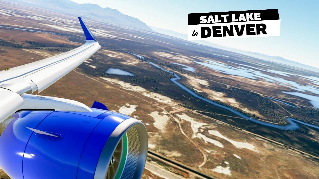 SALT LAKE to DENVER || Microsoft Flight Simulator - YouTube