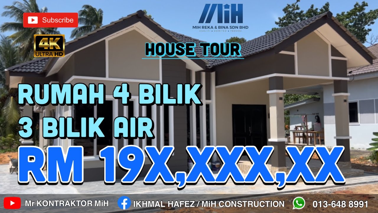 RUMAH 4 BILIK 3 BILIK AIR 1 BILIK STOR | MIH REKA BINA SDN BHD | BINA ...
