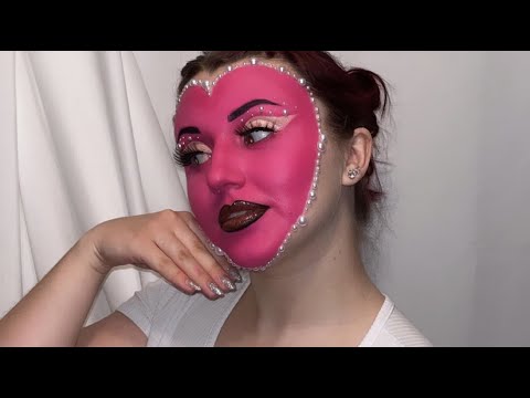 Valentine’s Day Heart Makeup Tutorial/Transformation - YouTube