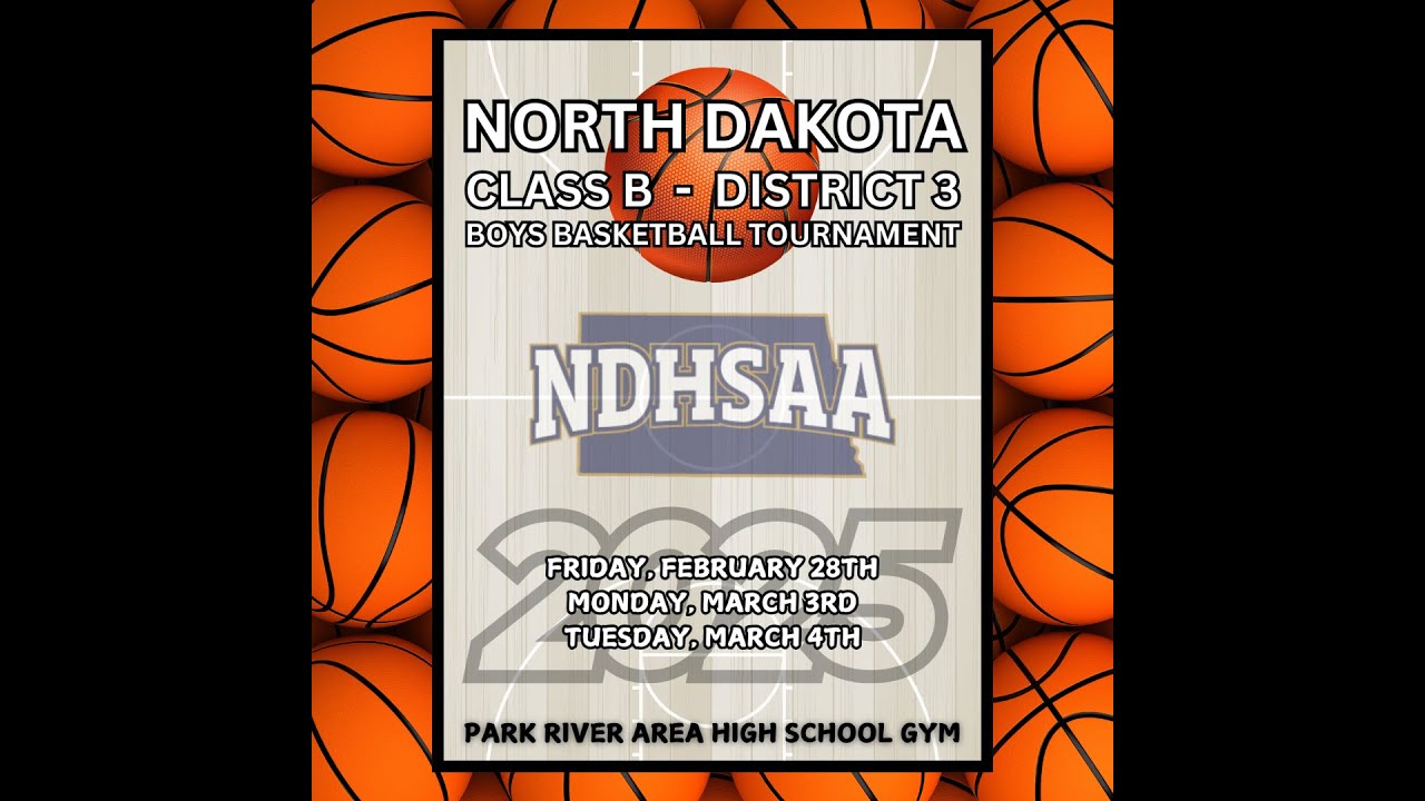 Midway-Minto vs Park River-F-L (2025 District 3 Boys Basketball ...