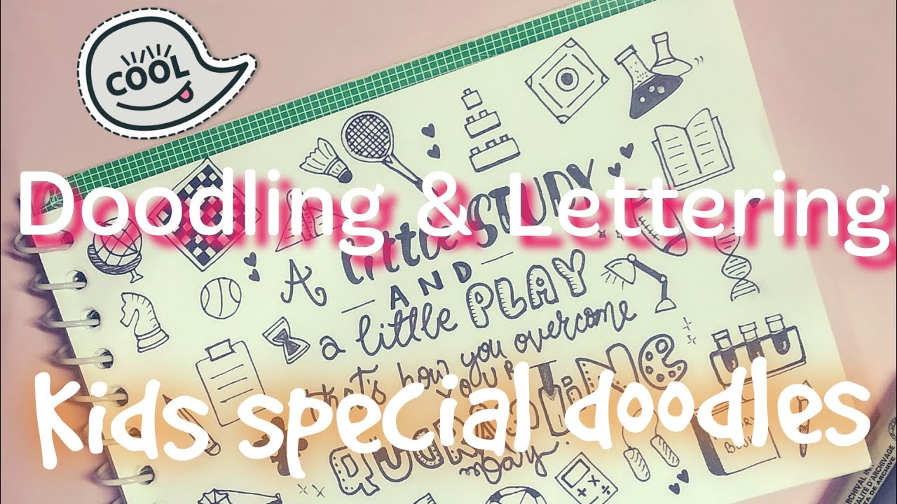 Fun Filled doodles for Kids//Doodling & Lettering - YouTube