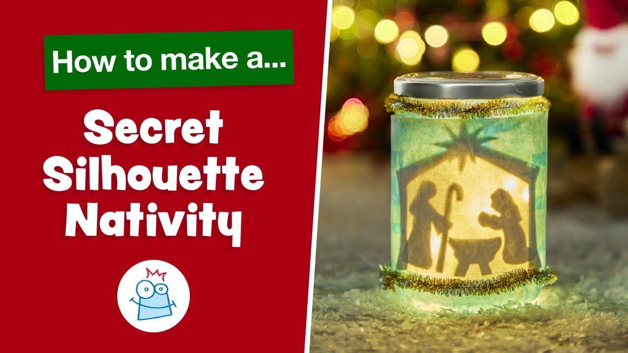 How to make A Secret Silhouette Nativity | Baker Ross - YouTube