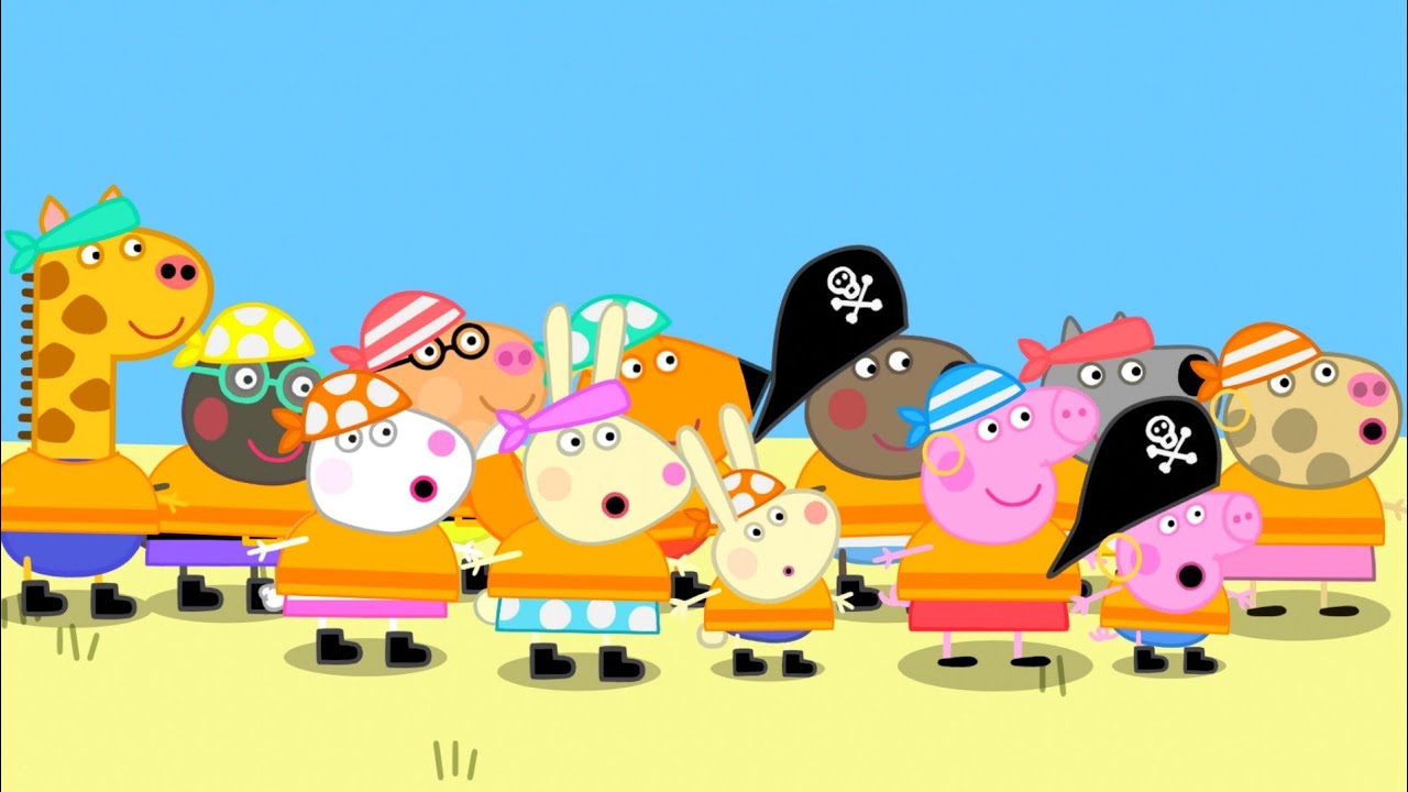 Peppa Pig Danny Dog's Birthday Party Treasure Hunt - YouTube