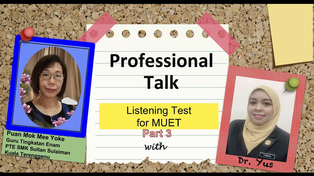 VLOG 10 - Listening Test for MUET Part 3 - YouTube