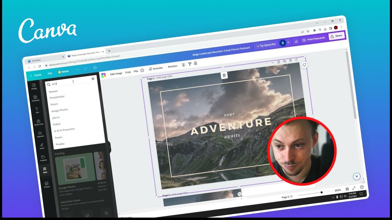 How to design Postcard Templates in Canva - YouTube