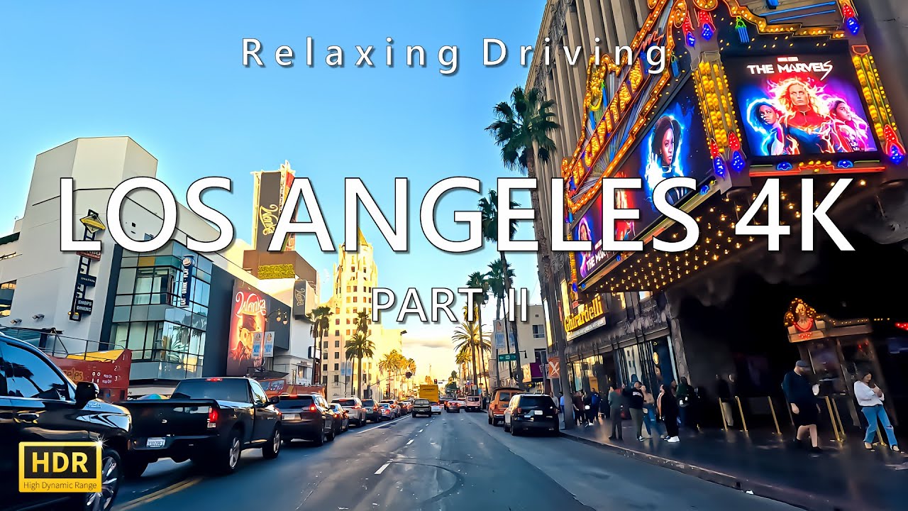 Driving Los Angeles 4K - UCLA, Hollywood to Griffith Observatory - YouTube