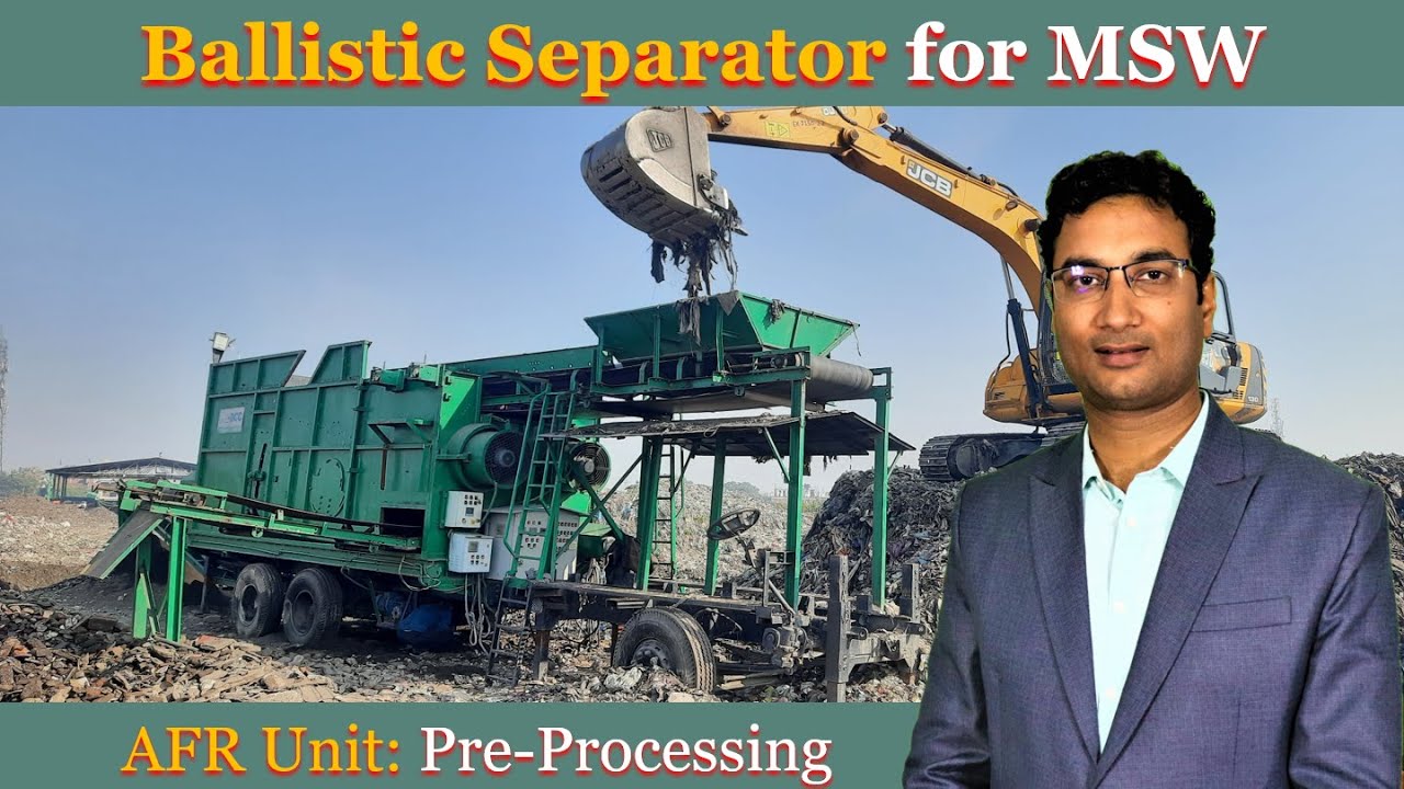 Ballistic Separator for MSW separation | AFR Pre-processing | Working ...