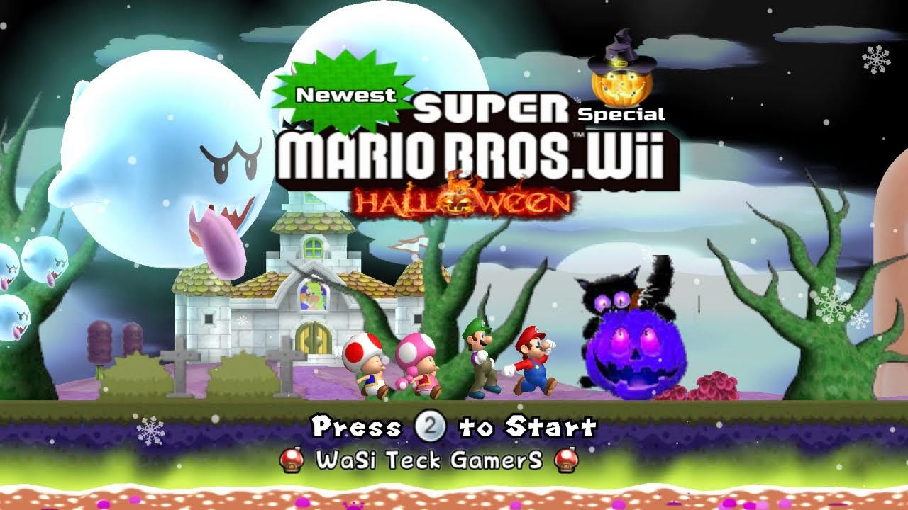 NEWEST Super Mario Bros.Wii Special Halloween (Full Demo) - YouTube