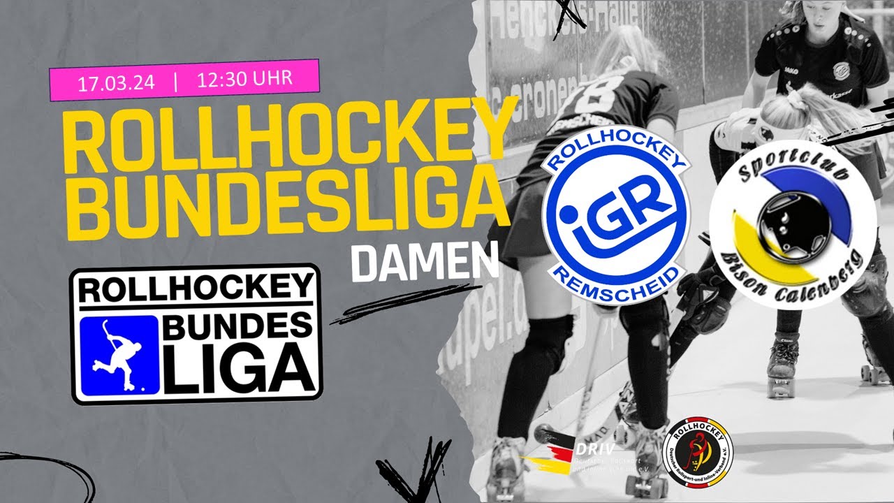 1. Rollhockey-Bundesliga Damen | IGR Remscheid gegen SC Bison Calenberg ...