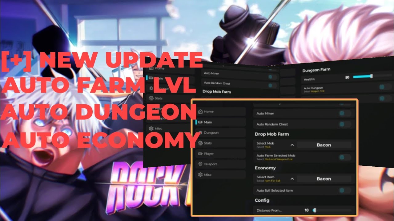 Rock Fruit Script OP Auto Farm Auto Dungeon Auto Economy - YouTube